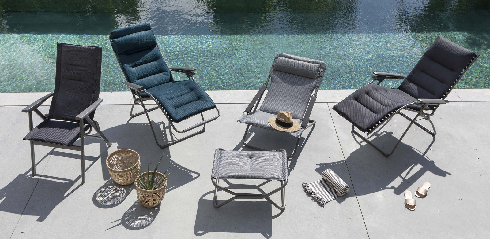 reclining chair evolution BeComfort® dark grey