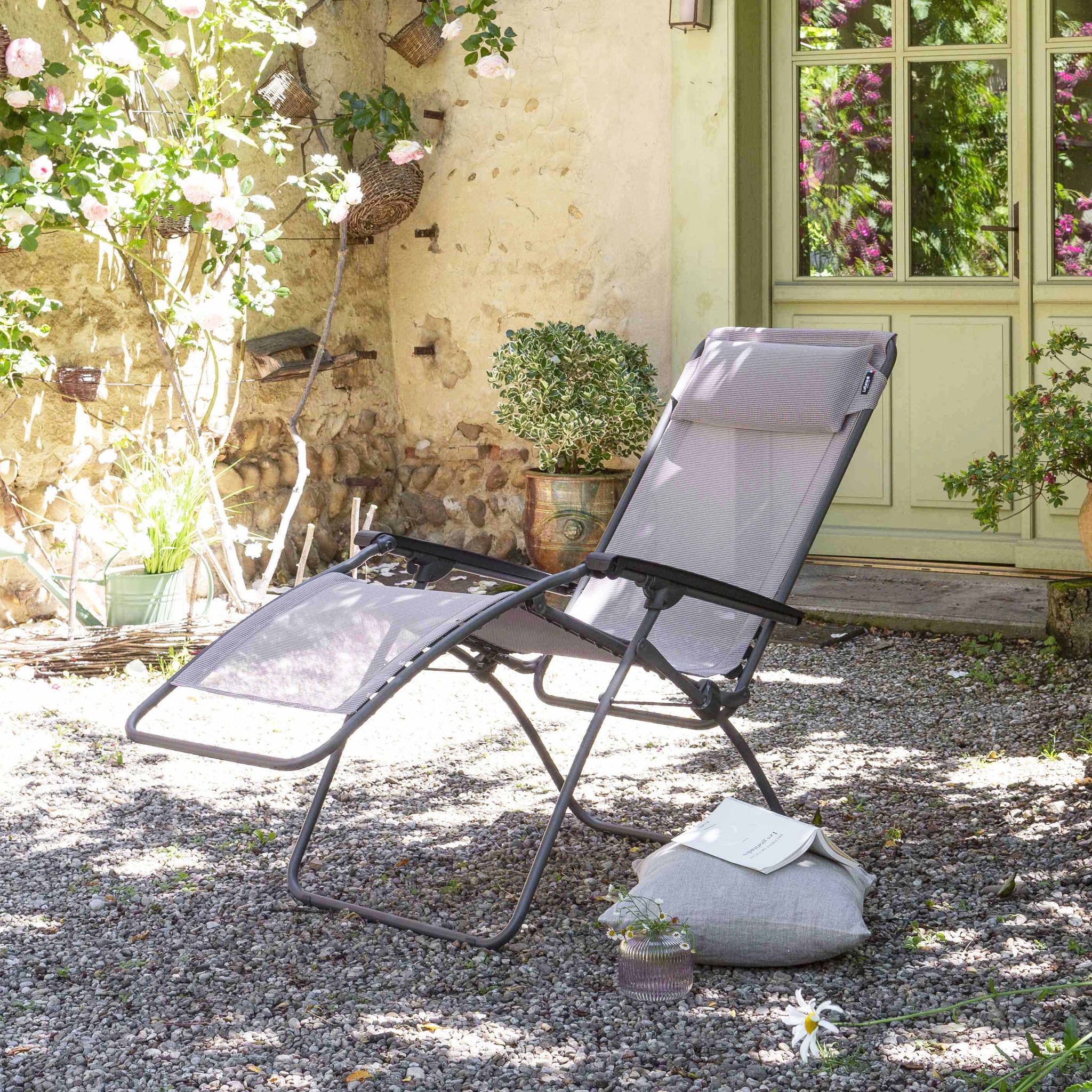 reclining chair rclip Batyline®iso magnolia tubing titane
